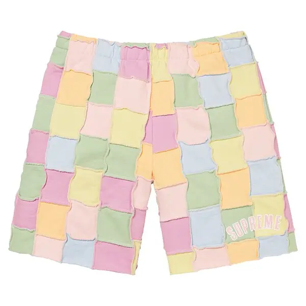 Supreme Reverse Patchwork Sweatshort - Multicolor
