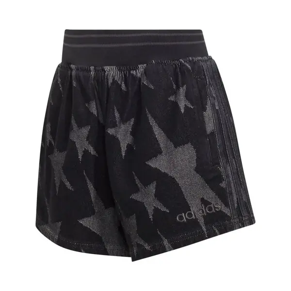Adidas Originals Denim Graphic Shorts 'true Denim