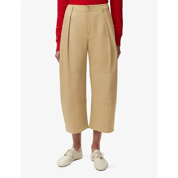 Loewe Balloon-leg Cropped Cotton Trousers