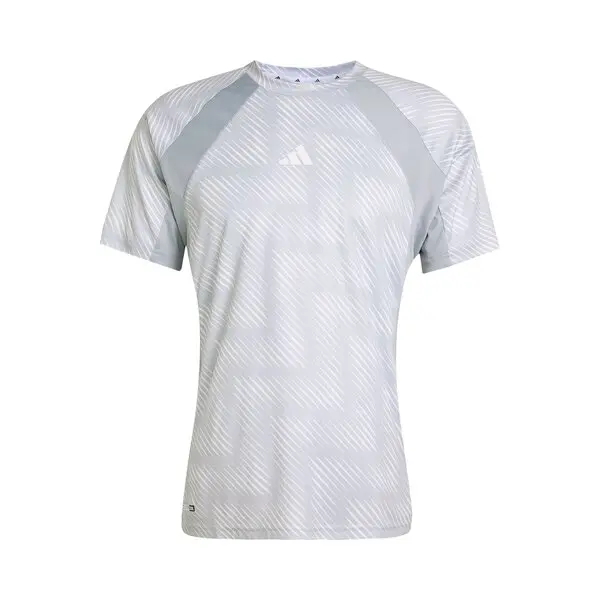 Adidas Workout Tech Apparel T-shirt Fifa World Cup 26 'halo Silver/black - Grey