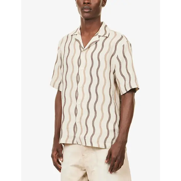 Frescobol Carioca Roberto Striped Linen Shirt