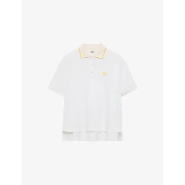 Loewe Trapeze-fit Cotton Piqué Polo T-shirt - White