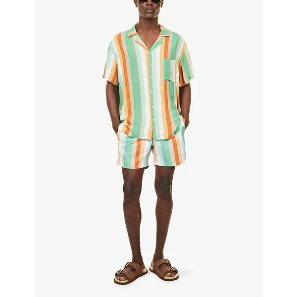 ARRELS BARCELONA Beach House Striped Woven Shirt