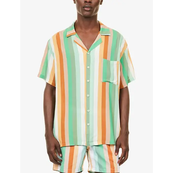 ARRELS BARCELONA Beach House Striped Woven Shirt
