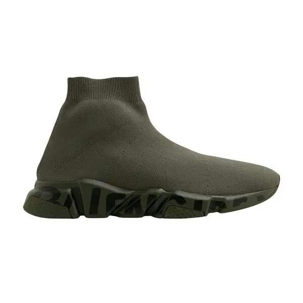 Balenciaga Speed Sneaker 'midsole Graffiti Kaki - Black