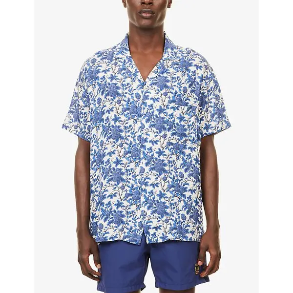 ARRELS BARCELONA Marmais Floral-print Woven Shirt