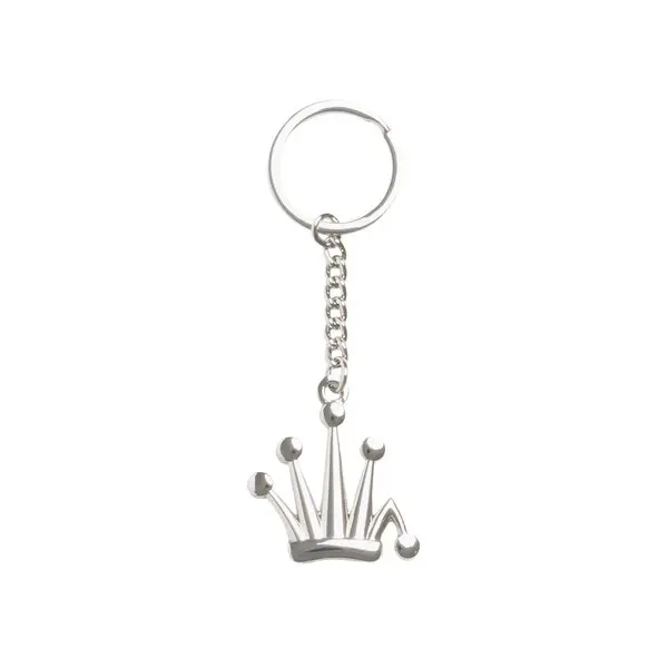 StÜssy Metal Bent Crown Keychain - Silver