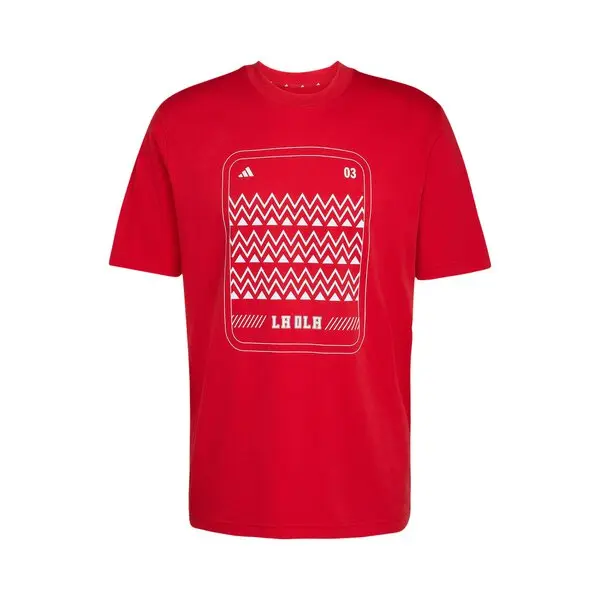 Adidas Graphic Print T-shirt - Red