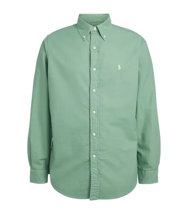 Polo Ralph Lauren Cotton Garment-dyed Oxford Shirt - Blue