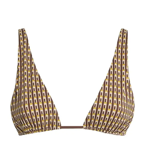 SIR. Geometric Cooper Bikini Top - Brown