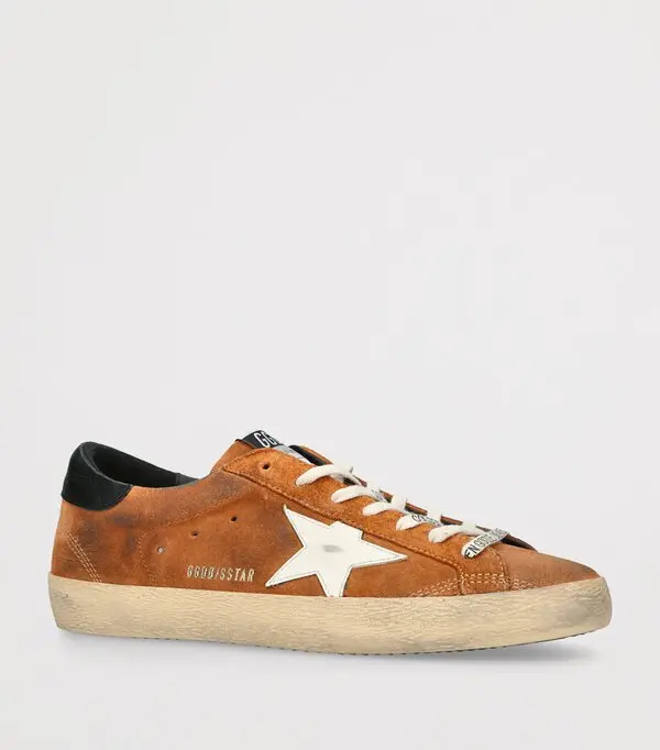 GOLDEN GOOSE Suede Super Star Sneakers - Beige