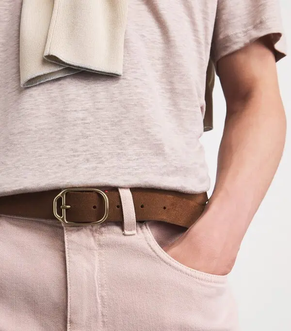 Eleventy Suede Belt