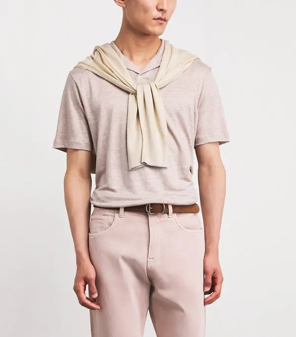 Eleventy Suede Belt