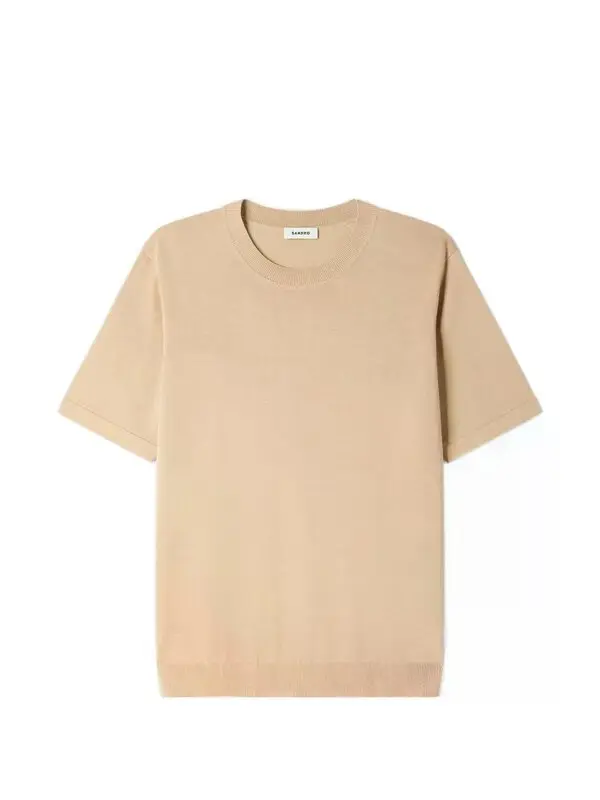 Sandro Short-sleeve Sweater - Neutrals