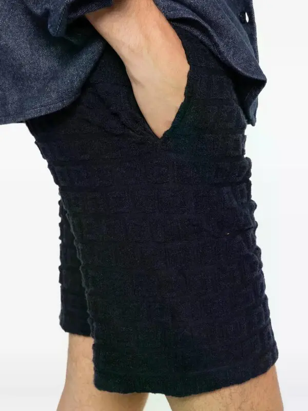 Sandro Geometric Jacquard Towelling Shorts