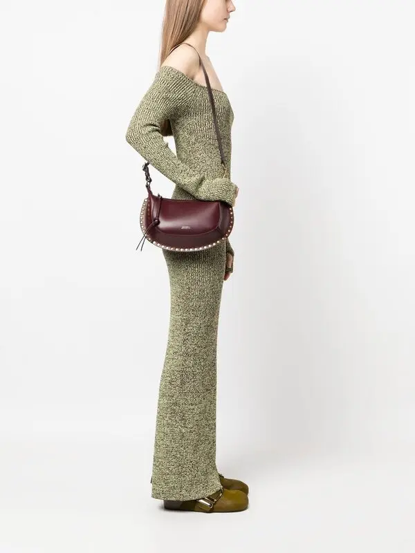 Isabel Marant Étoile Oskan Moon Leather Shoulder Bag - Red