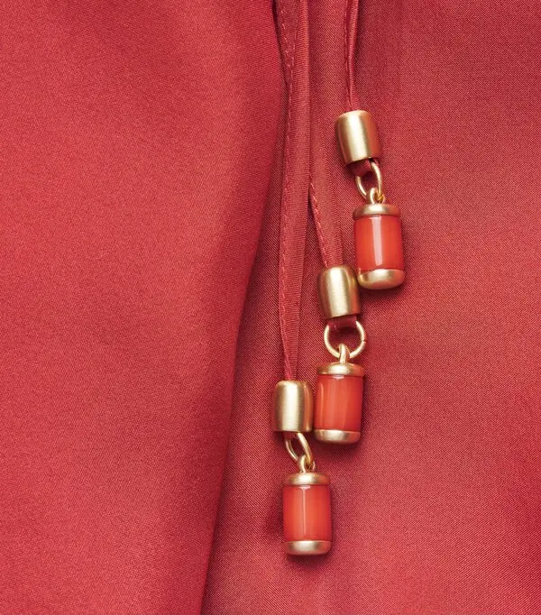 Zimmermann Silk Indra Maxi Dress - Red