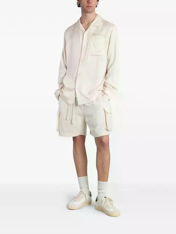 MAHARISHI Ascending Dragon Embroidered Long-sleeve Shirt