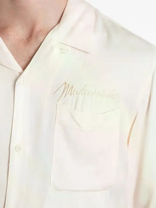 MAHARISHI Ascending Dragon Embroidered Long-sleeve Shirt