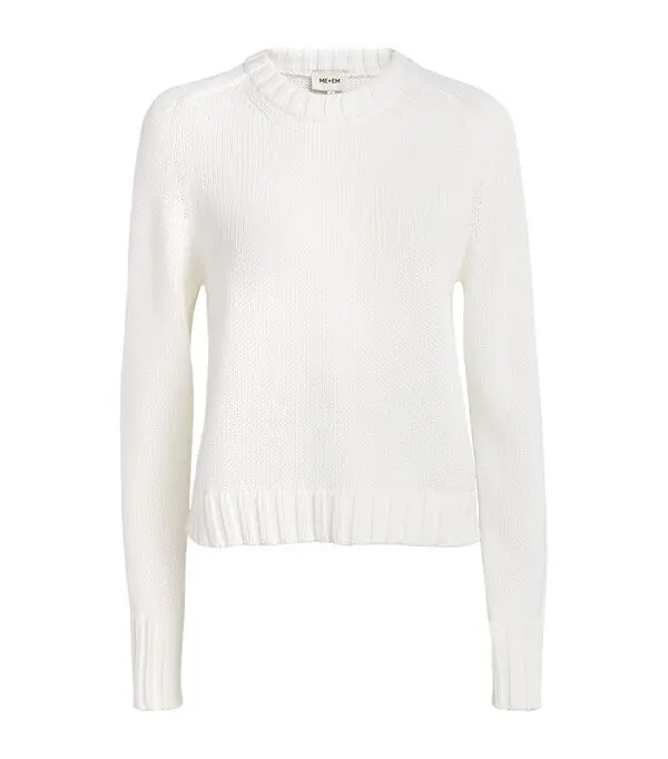 ME+EM Organic Cotton Essential Cropped Sweater