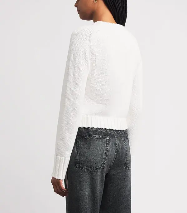 ME+EM Organic Cotton Essential Cropped Sweater
