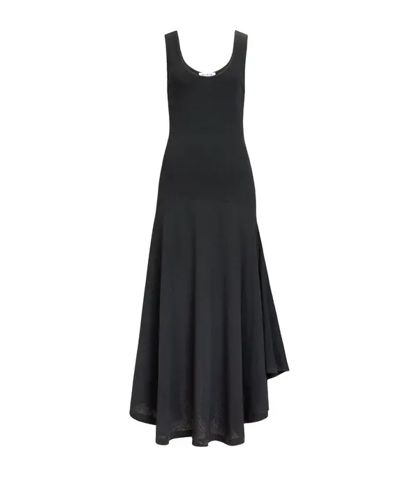 Alaïa Asymmetrical Midi Dress - Black