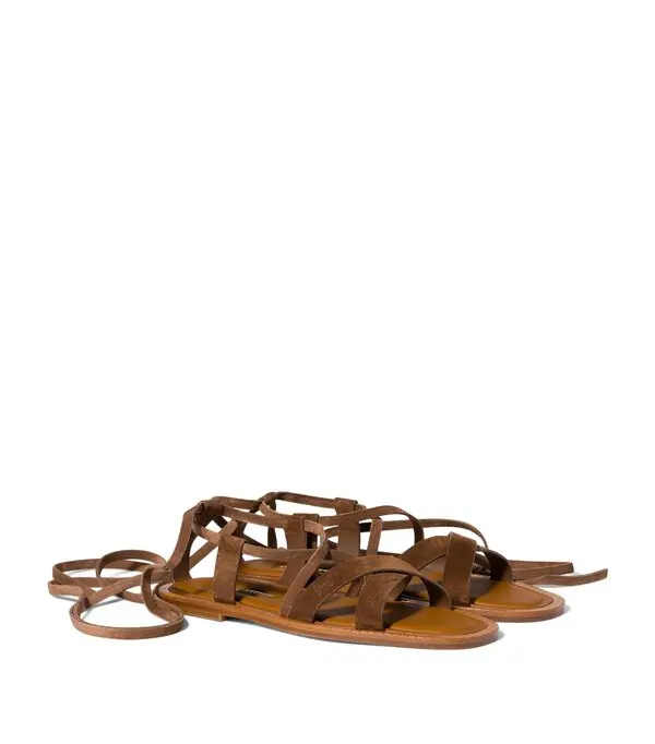 Miu Miu Suede Gladiator Sandals