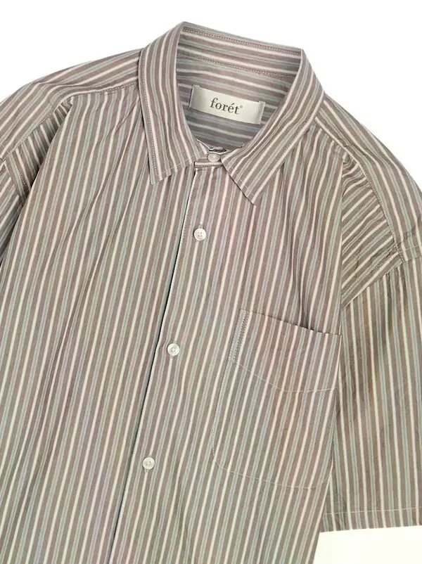 FORET Striped Short-sleeve Shirt