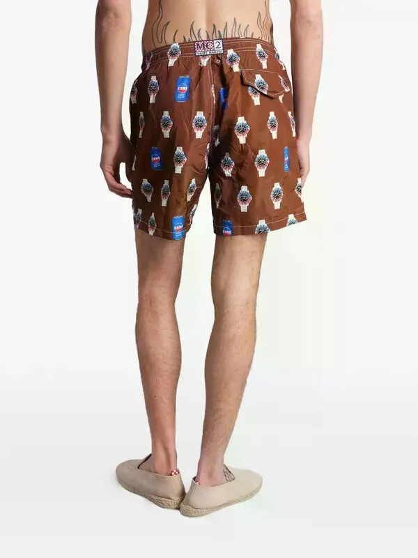 MC2 SAINT BARTH Graphic Print Swim Shorts