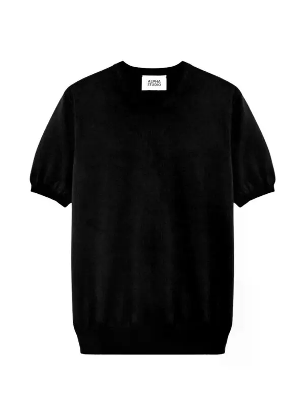 Alpha Studio Short-sleeved Knitted T-shirt