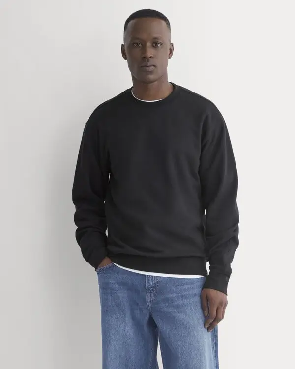 Everlane Lightweight Terry Sweatshirt - Black