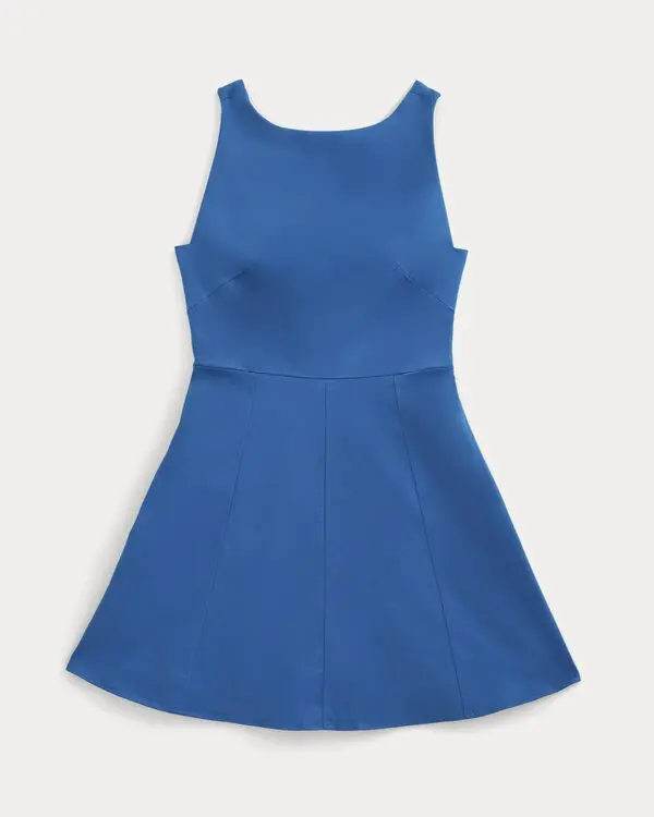 Everlane Seamed Open-back Mini Dress - Imperial Blue