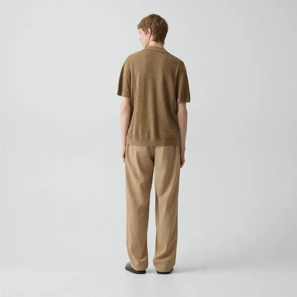 Theory Performance Suiting Straight Drawstring Pant - Fresh Khaki