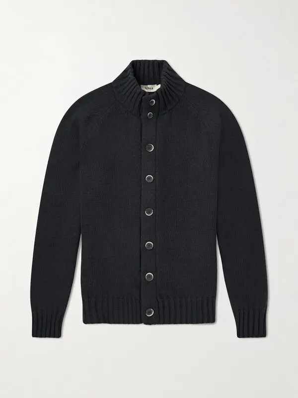Altea Virgin Wool Cardigan - Green