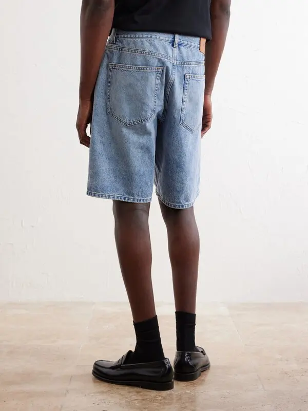 Nn07 Otis Straight-leg Organic Denim Shorts