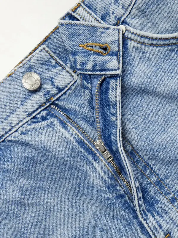 Nn07 Otis Straight-leg Organic Denim Shorts