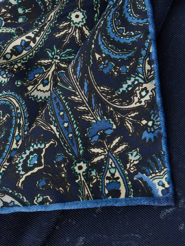 Dunhill Printed Silk-satin Pocket Square