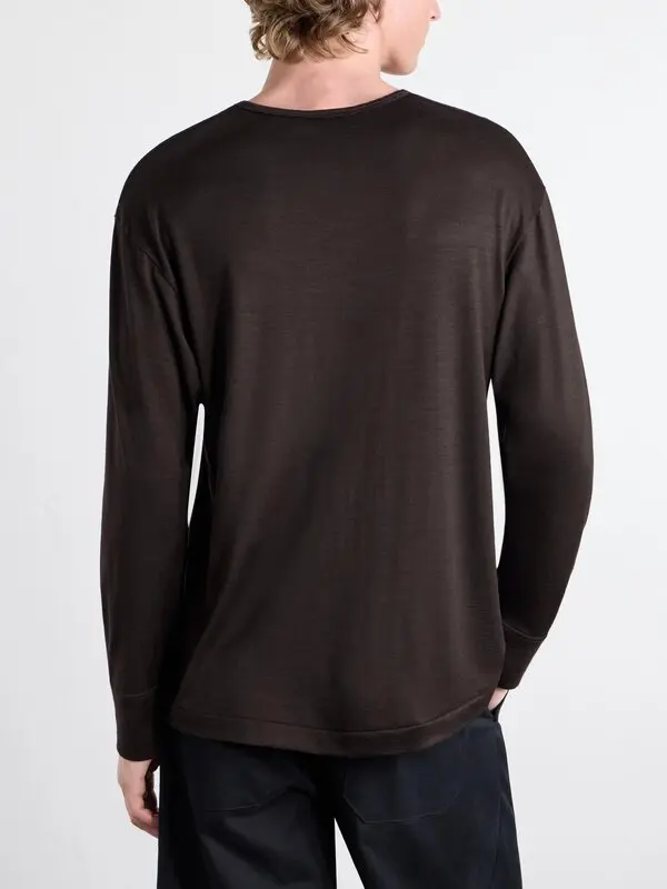 Studio Nicholson Cotton-jersey Henley T-shirt