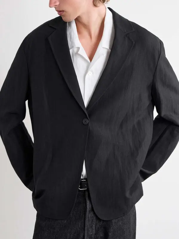 Studio Nicholson Denison Linen And Wool-blend Suit Jacket