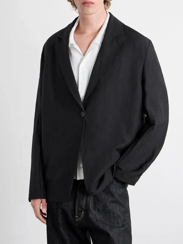 Studio Nicholson Denison Linen And Wool-blend Suit Jacket