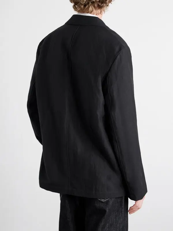 Studio Nicholson Denison Linen And Wool-blend Suit Jacket