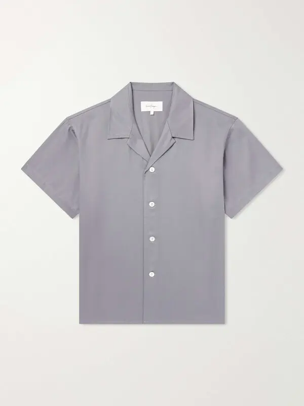 SECOND / LAYER Avenue Lyocell Shirt - Gray