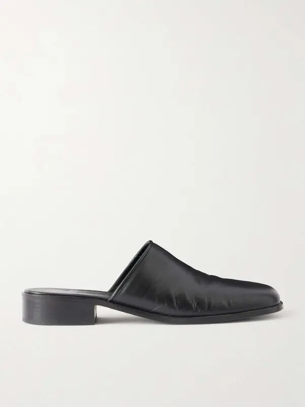 Studio Nicholson Barlow Leather Mules - Black