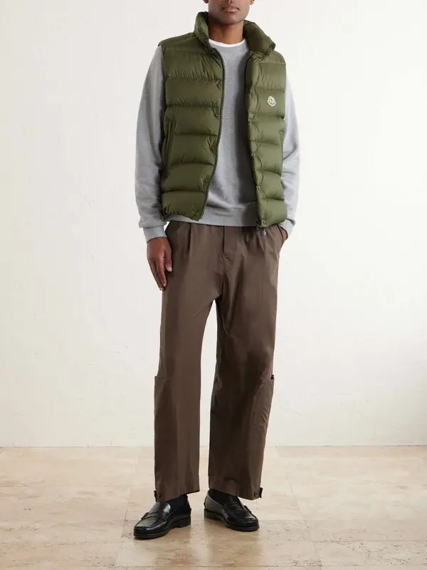 Moncler Tibb Quilted Shell Down Gilet - Green