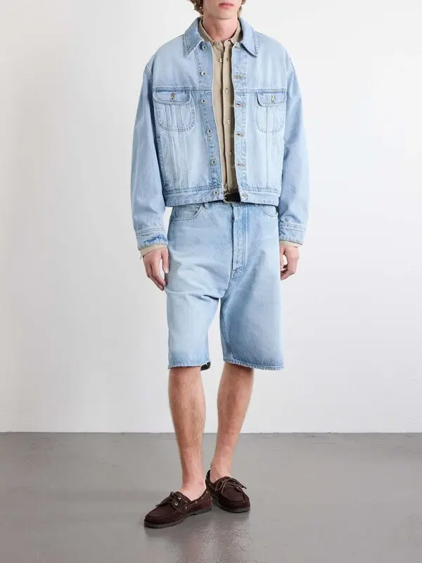 Studio Nicholson Derby Cropped Denim Jacket