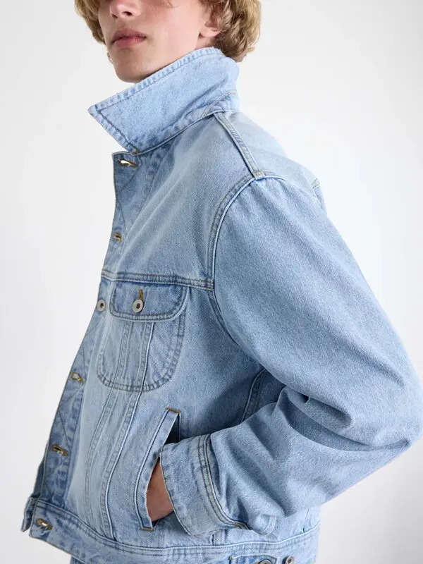 Studio Nicholson Derby Cropped Denim Jacket