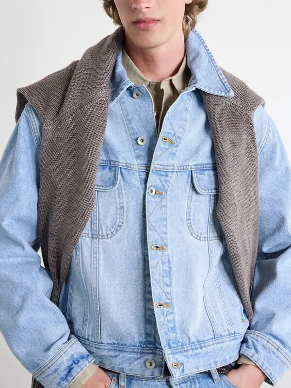 Studio Nicholson Cropped Denim Jacket