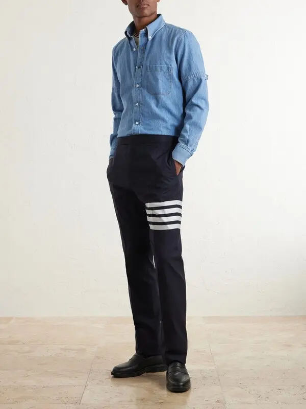 Thom Browne Denim-effect Cotton Shirt