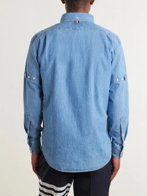 Thom Browne Denim-effect Cotton Shirt