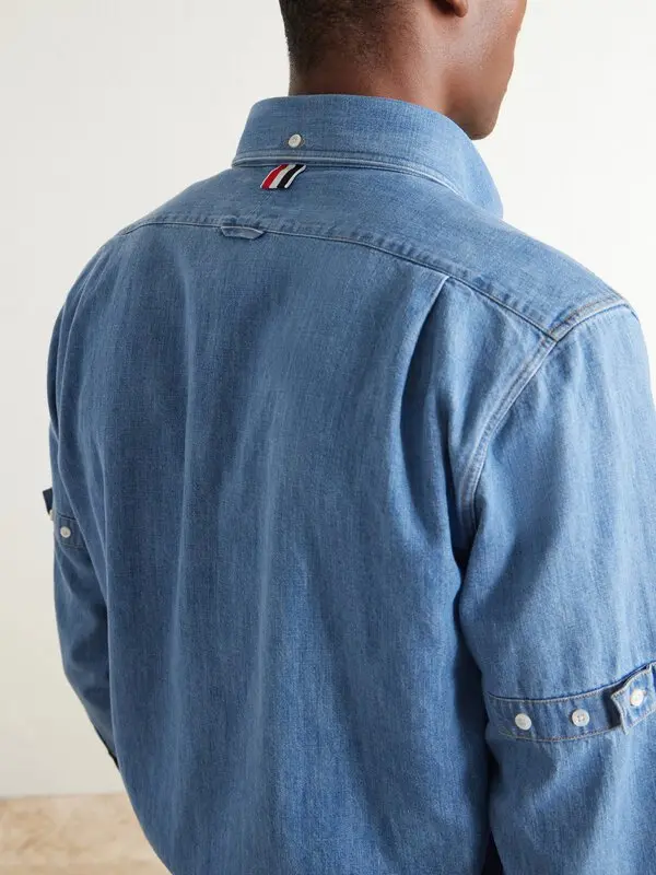 Thom Browne Denim-effect Cotton Shirt